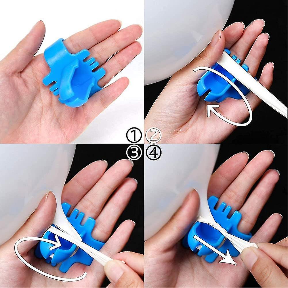 3pcs Balloon Knotter Balloon Tying Clips Knots For Helium Balloons ...