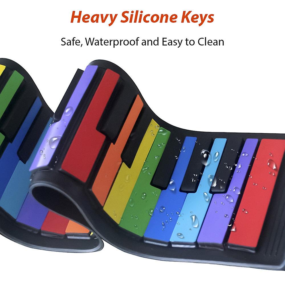 49 Key Roll Up Portable And Foldable Digital Piano Keyboard ...
