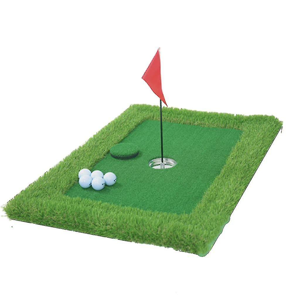 Golf Pool Floating Golf Game Green Mat Compete Set 54x90cm | Fruugo UK