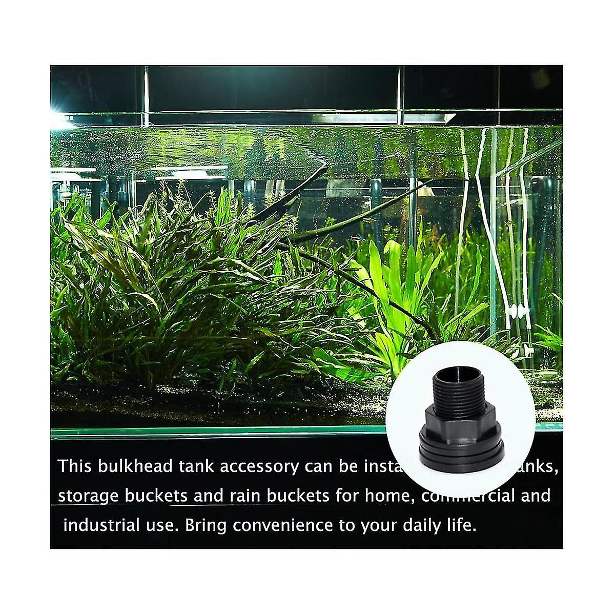 Pvc Bulkhead Fitting Double Threaded Bulkhead Water Tank Connector For ...