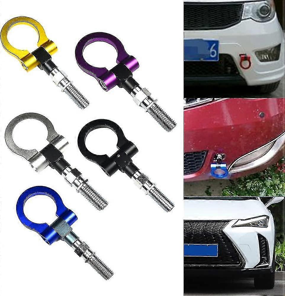 Universal Car Tow Hook Towing Ring Kit, Aluminum Alloy Universal Anti ...
