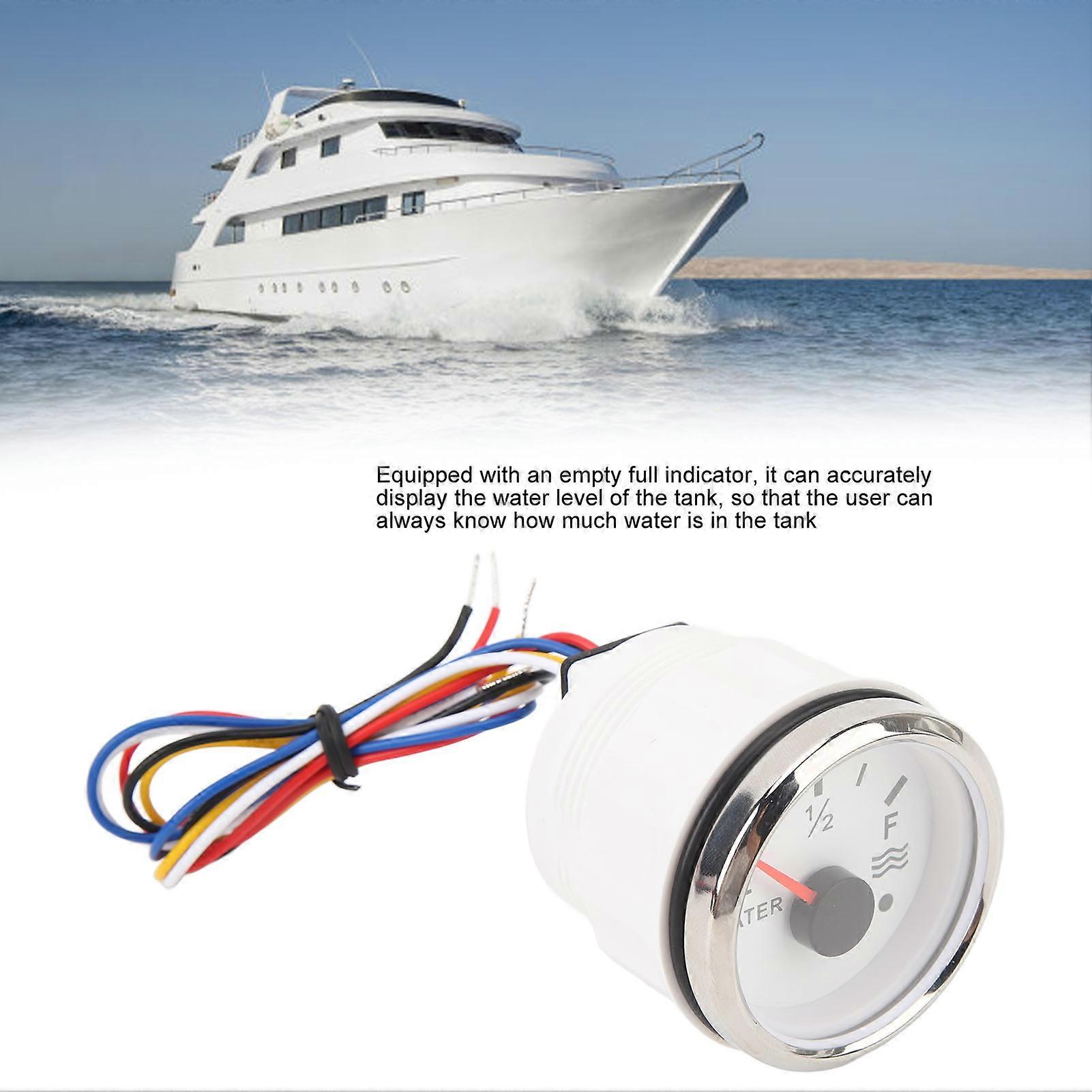 52MM Water Level Gauge DC9 to 32V 0 to 190 E?1 2?F Pointer Water Level ...