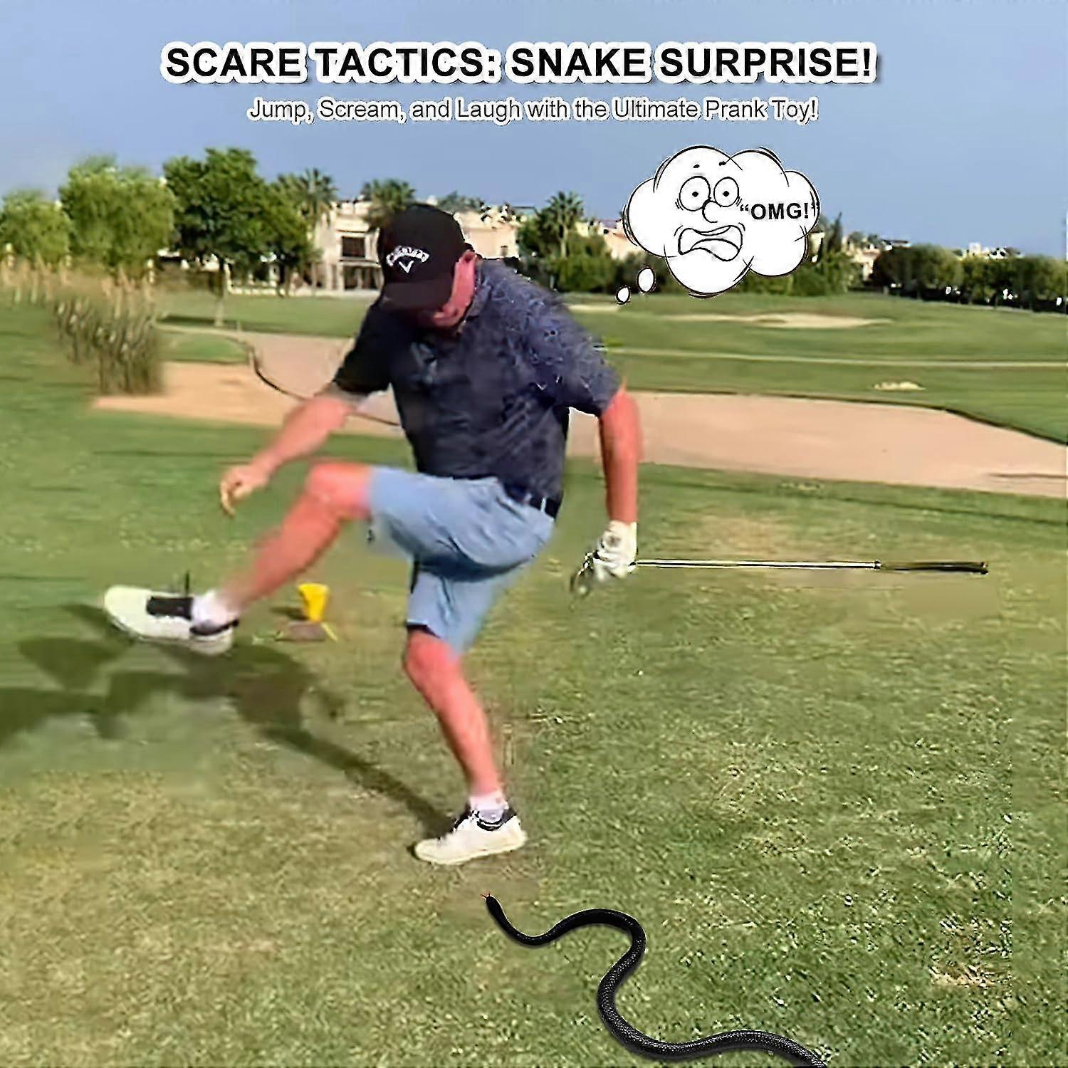 Snake Prank with String Clip, Rubber Fake Snake Prank Props for Teasing ...