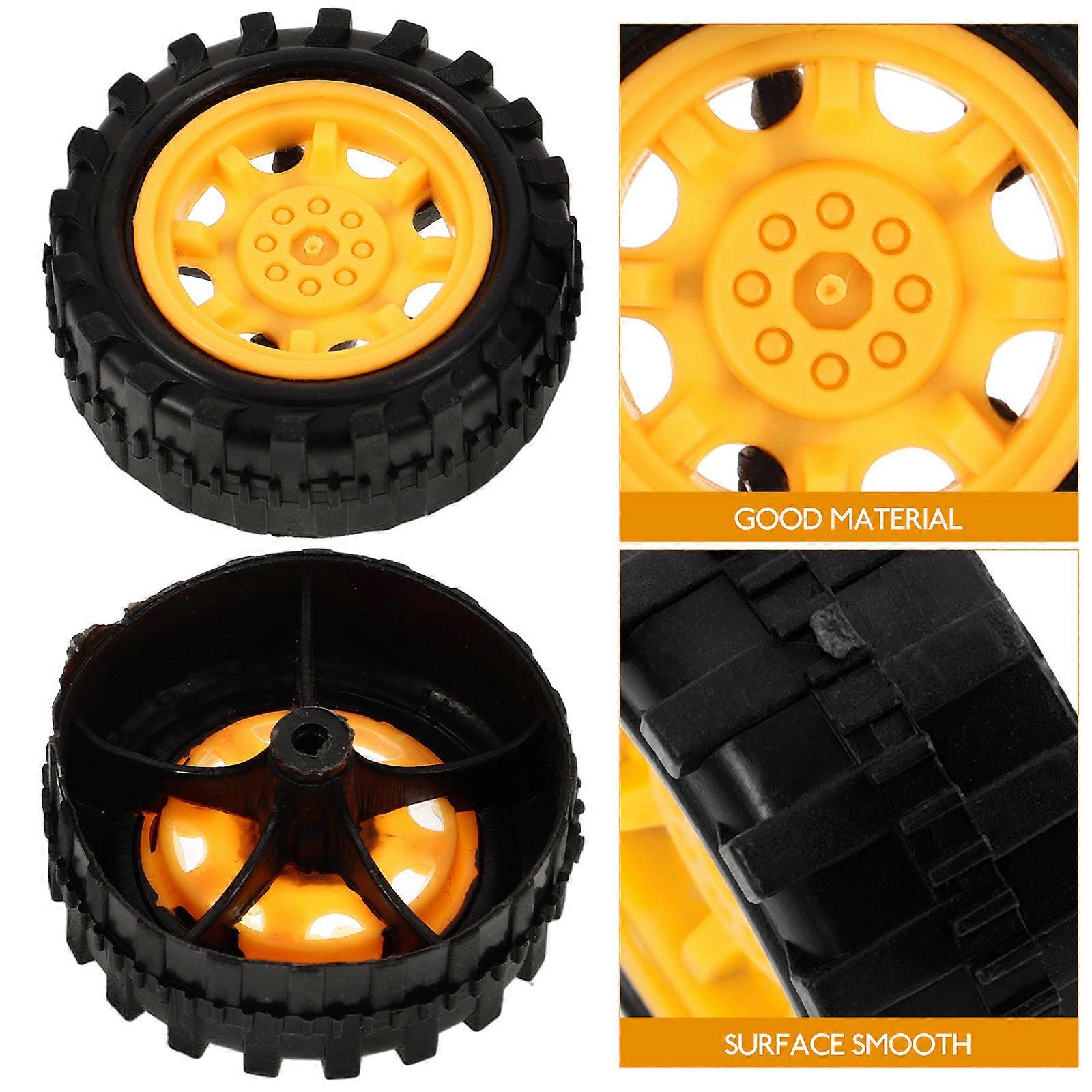 32pcs Car Wheels Plastic Wheels Car Model Wheels Toy Car DIY Wheels ...