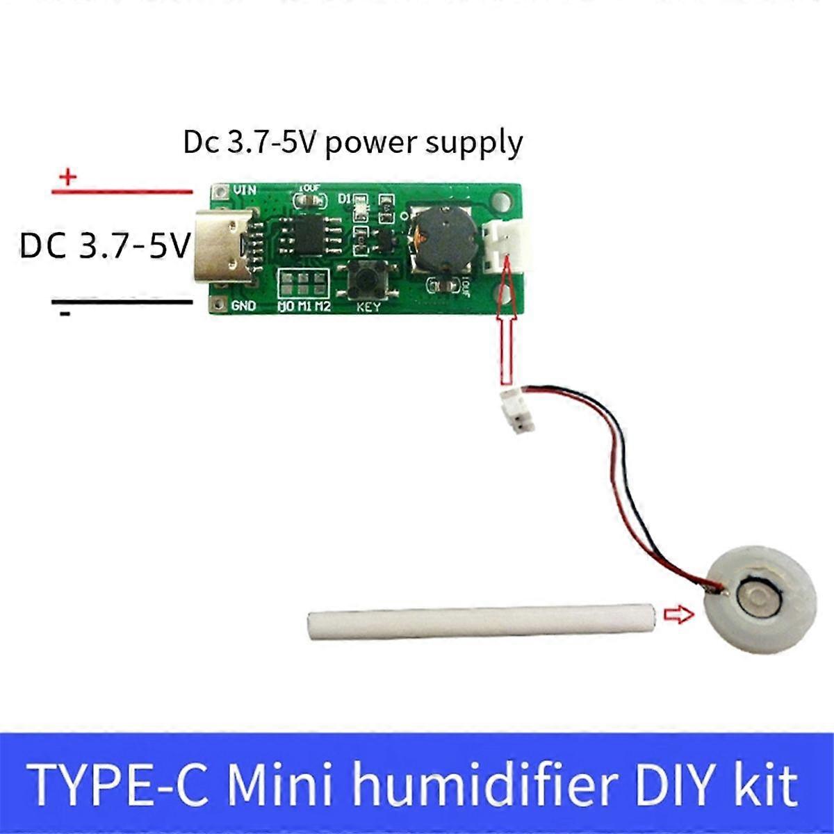USB Mini Humidifier DIY Kit DC 3.7-5.5V Type-C Mini Humidifier DIY Kit ...