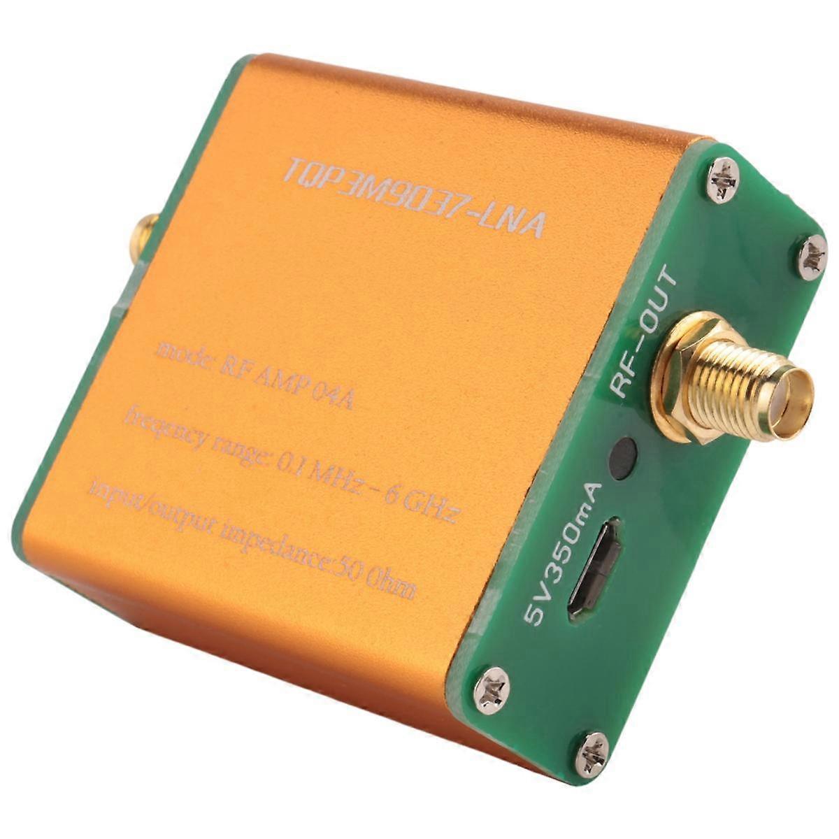 100K-6GHz All Band Amplifier HF FM VHF UHF RF Preamplifier High Linearity Ultra-Low Noise Gain ...
