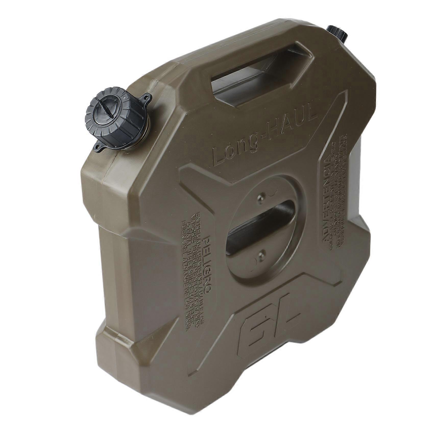 6L Liter Green ATV UTV Motorcycle Spare Can Gas Fuel Tank Plastic ...