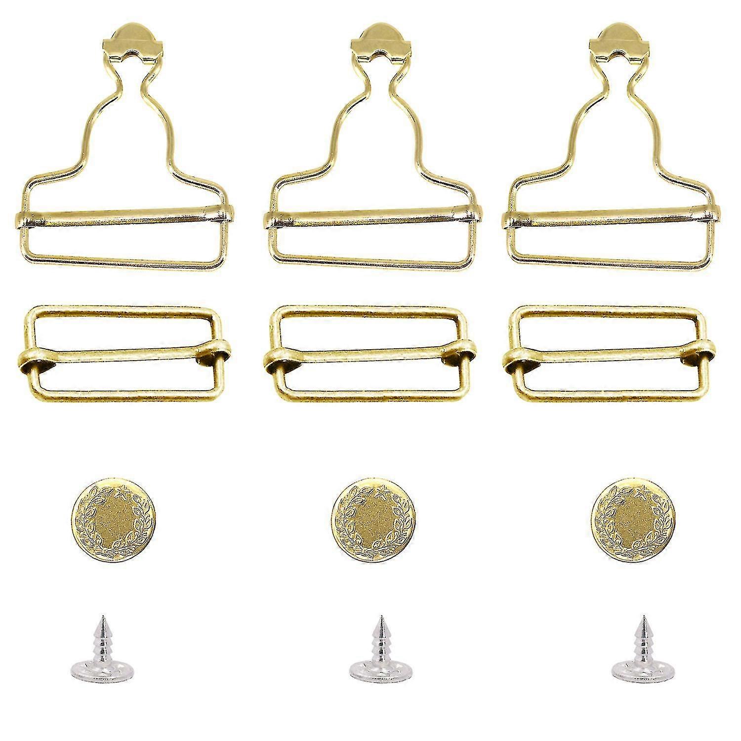 Dungaree Buckle Adjustable Slider Clips With Jeans Buttons | Fruugo UK
