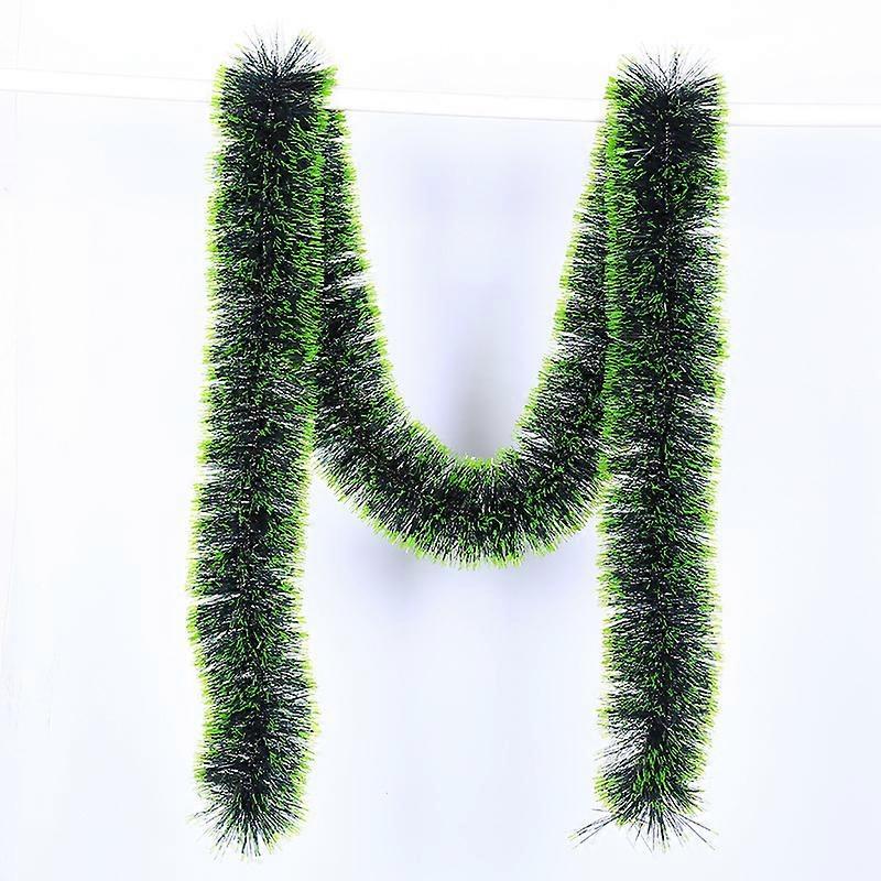 2m Dark Green Edge Christmas Tinsel Garlands,Metallic Tinsel Garlands ...