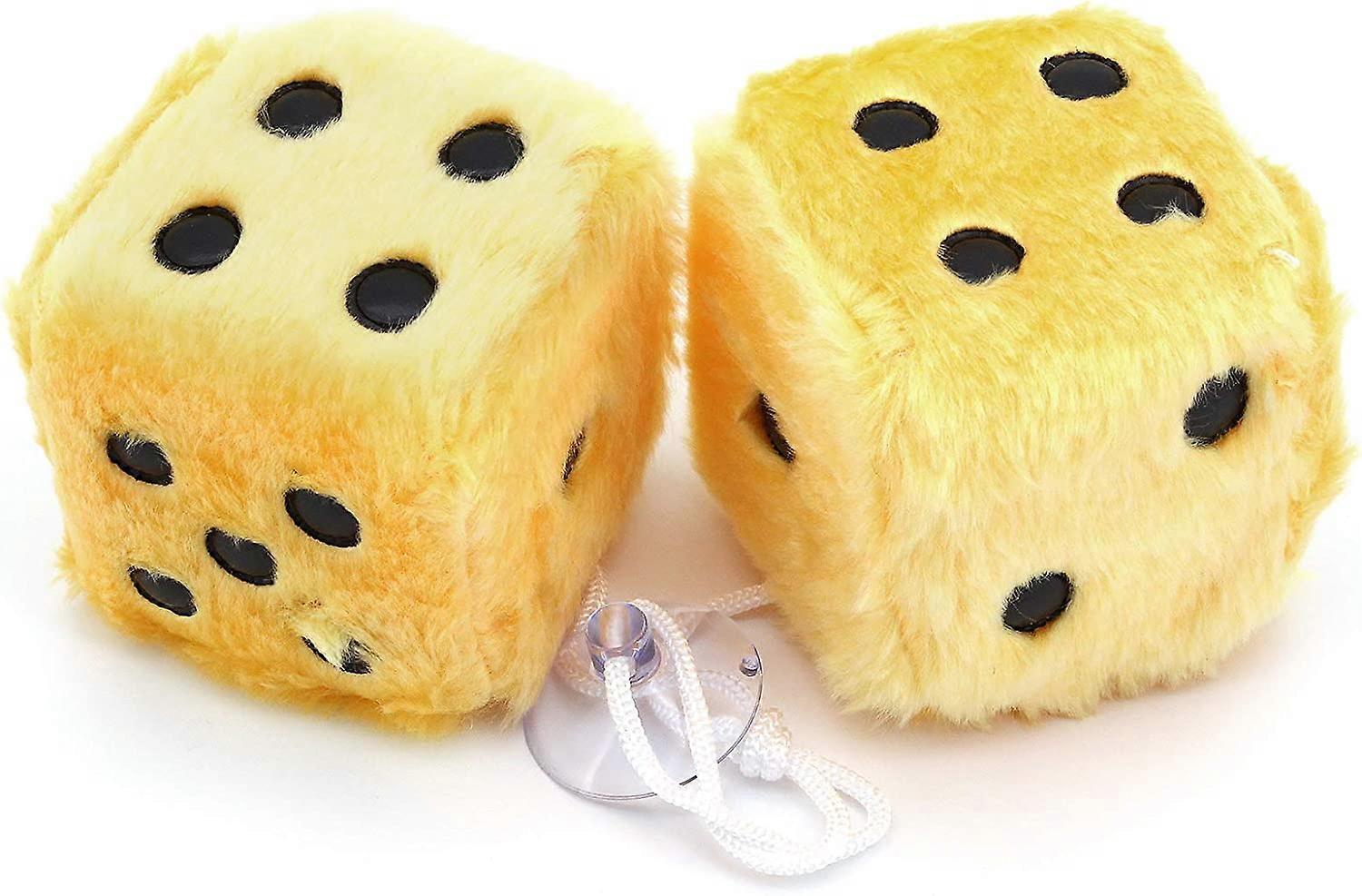 Car Hanging Furry Dice, Couple Hanging Couples Car Pendants with Dots ...
