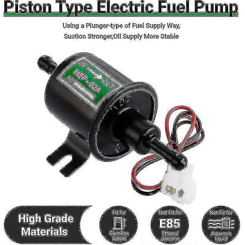 12v Electric Fuel Pump Hep-02a Low Pressure Electric Fuel Pump 2.5-4psi ...