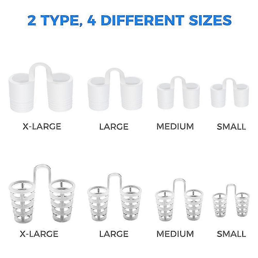8pcs Silicone Nose Vents Clip Anti Snoring Clips Nasal Dilators ...