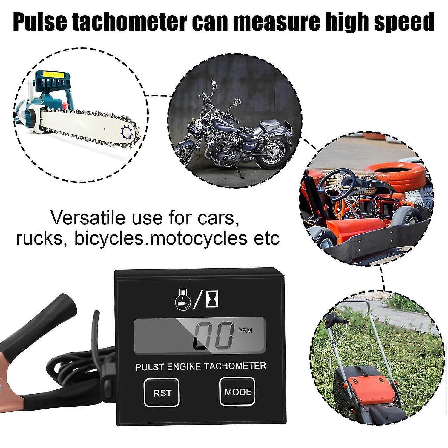 Digital Tachometer For Chainsaw, Small Inductive Tachometer, Waterproof ...
