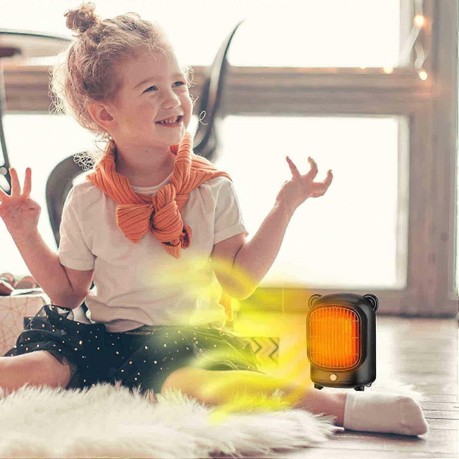 Desktop Mini Small Heater Fast Heat Desktop Heating Silent Electric ...