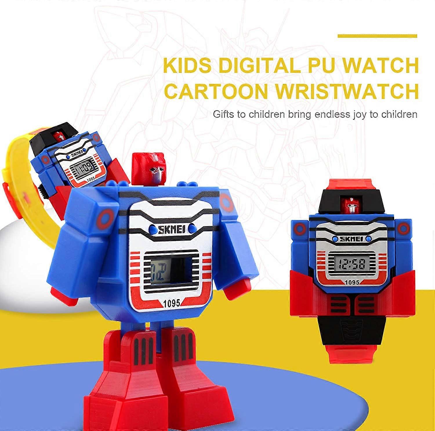 Kids Transformer Watch Robot Transformers Toys Digital Watch, Boys ...