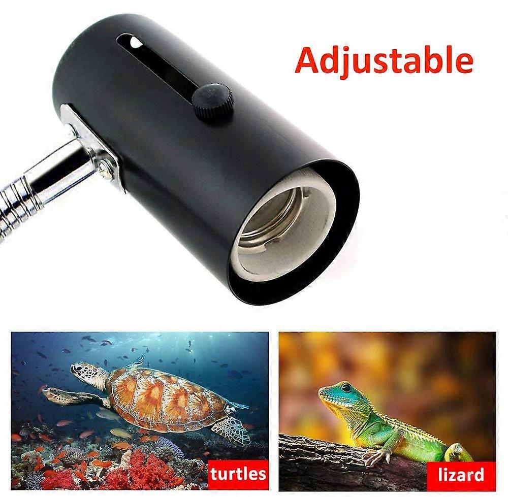 E27 Socket with Clamp and Switch for Reptile Lamp, 360 Adjustable with ...