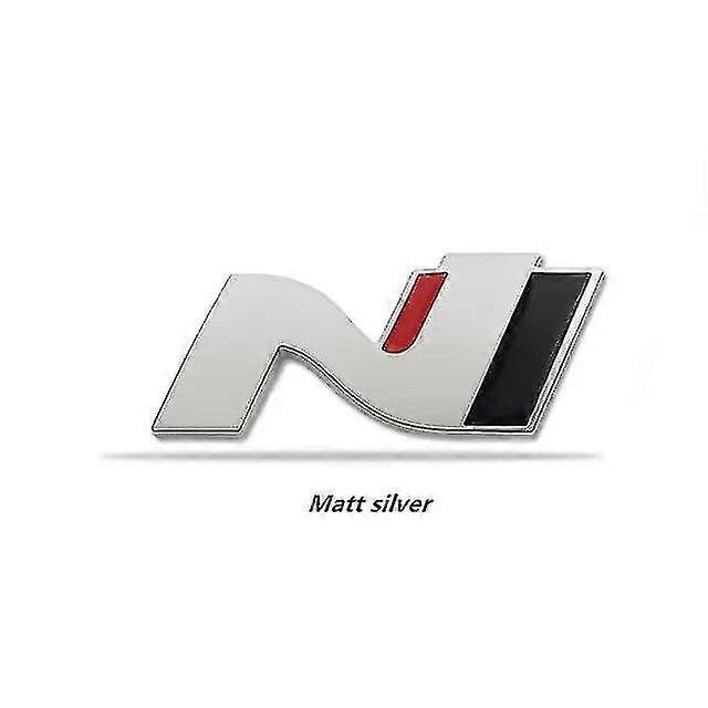 3d Metal Car Front Grill Emblem Badge For Hyundai N Line Logo Tuscon ...