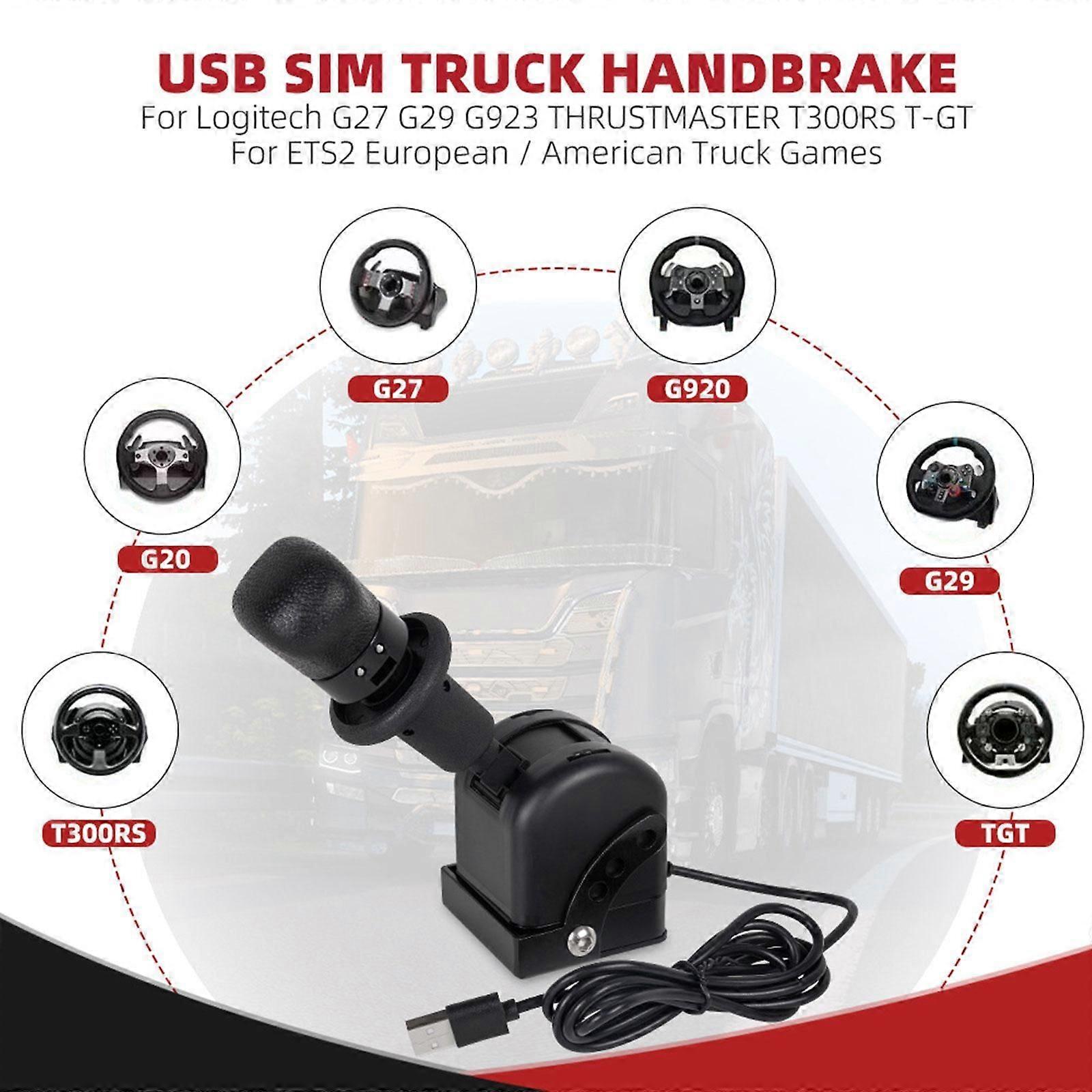 USB Sim Handbrake Set Lorry Video Game Hand Brake Set for Ets2 T300 G20 ...