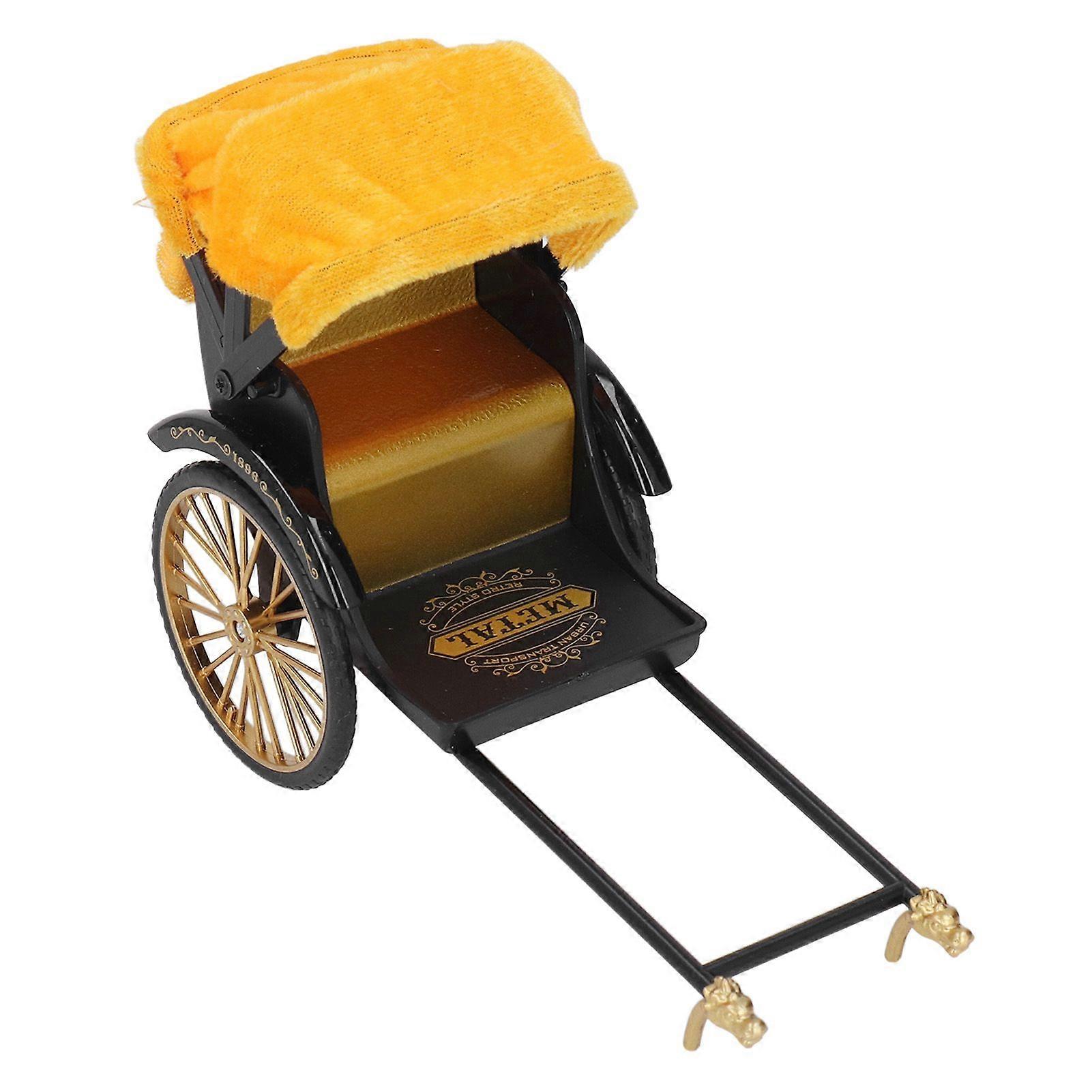 Retro Rickshaw Model Exquisite Details Nostalgic Alloy Simulation ...