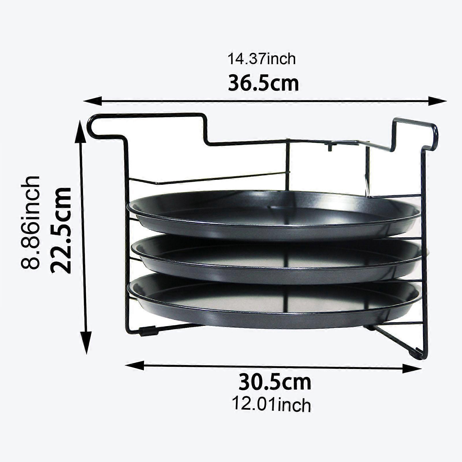 Pizza Pan Rack Pizza Holder Storage Rack Space Saving Pizza Stand ...