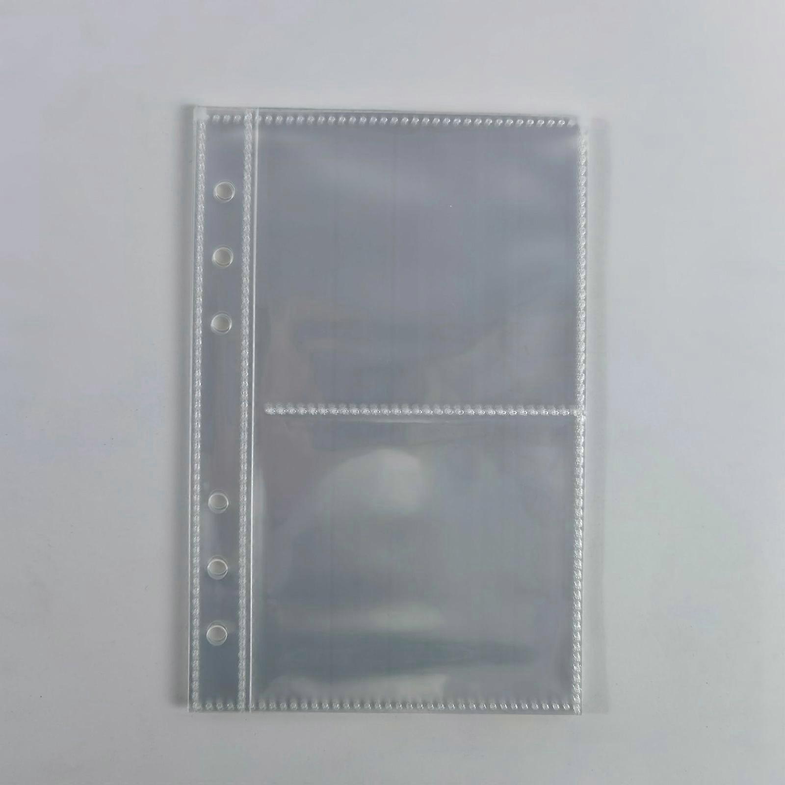 10 Sheets Punched Pocket, Photo Pocket for Rings Binders Albums Clear ...