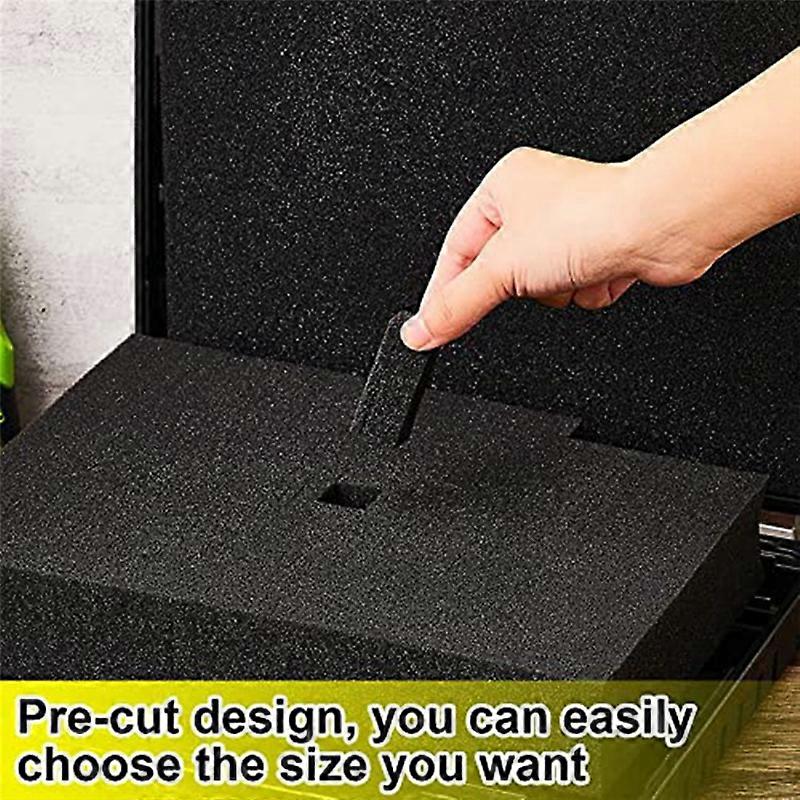 4 Pieces Foam Insert for Cases Tool Box Foam Grid Line Foam Cubes ...