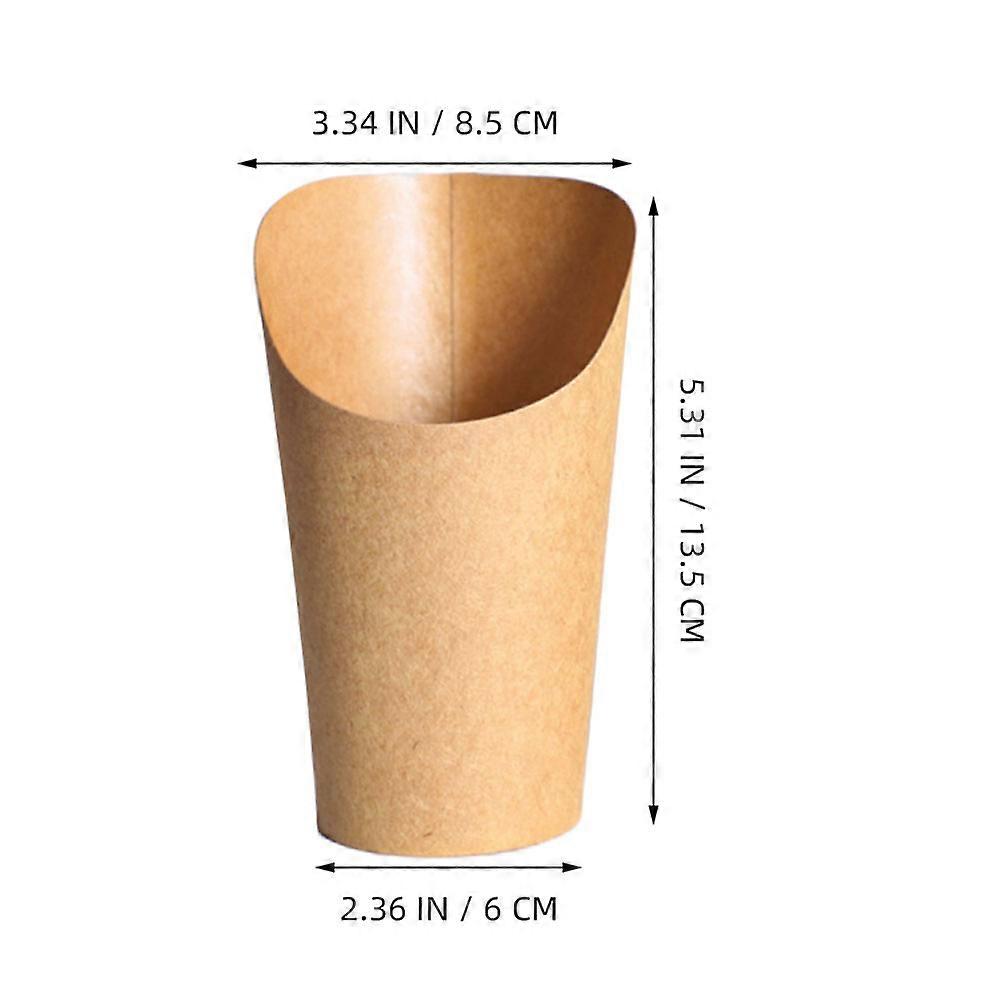 Cups Premium Kraft Paper Food Container Home Use Party Ice Cream Take ...
