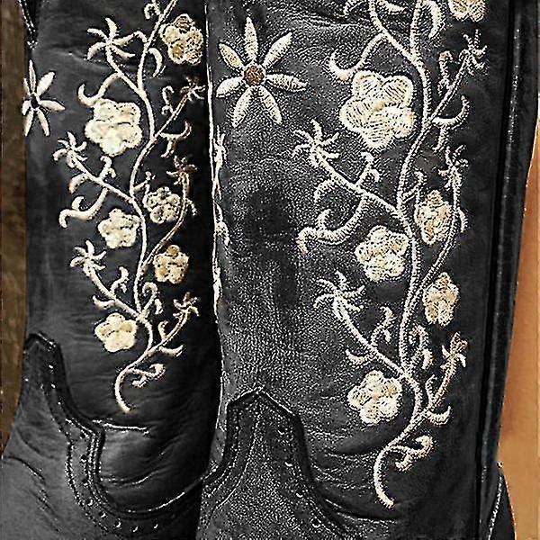 Women's Cowboy Cowgirl Boots Modern Western Embroidered Wide Calf ...
