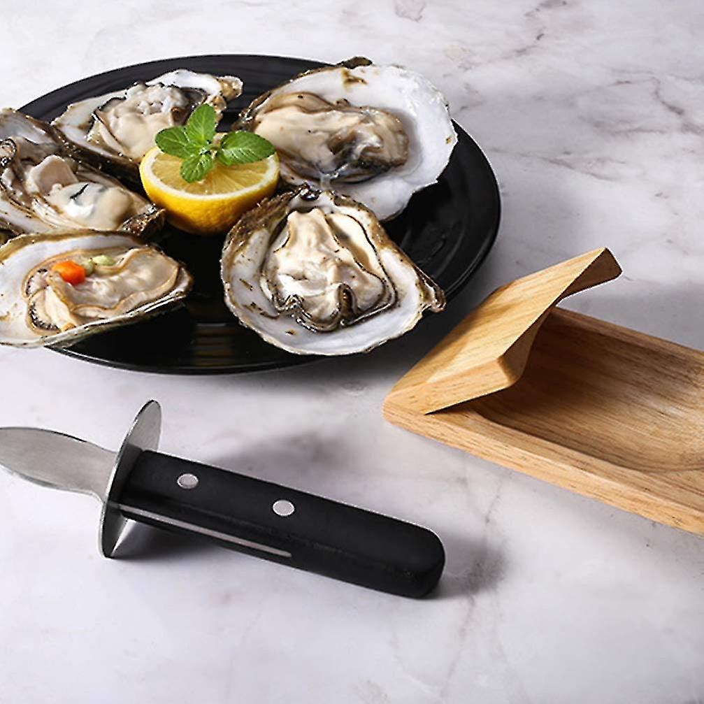 Jinxiu Wood Oyster Clamp Oyster Holder Oyster Opener Shellfish Opener ...