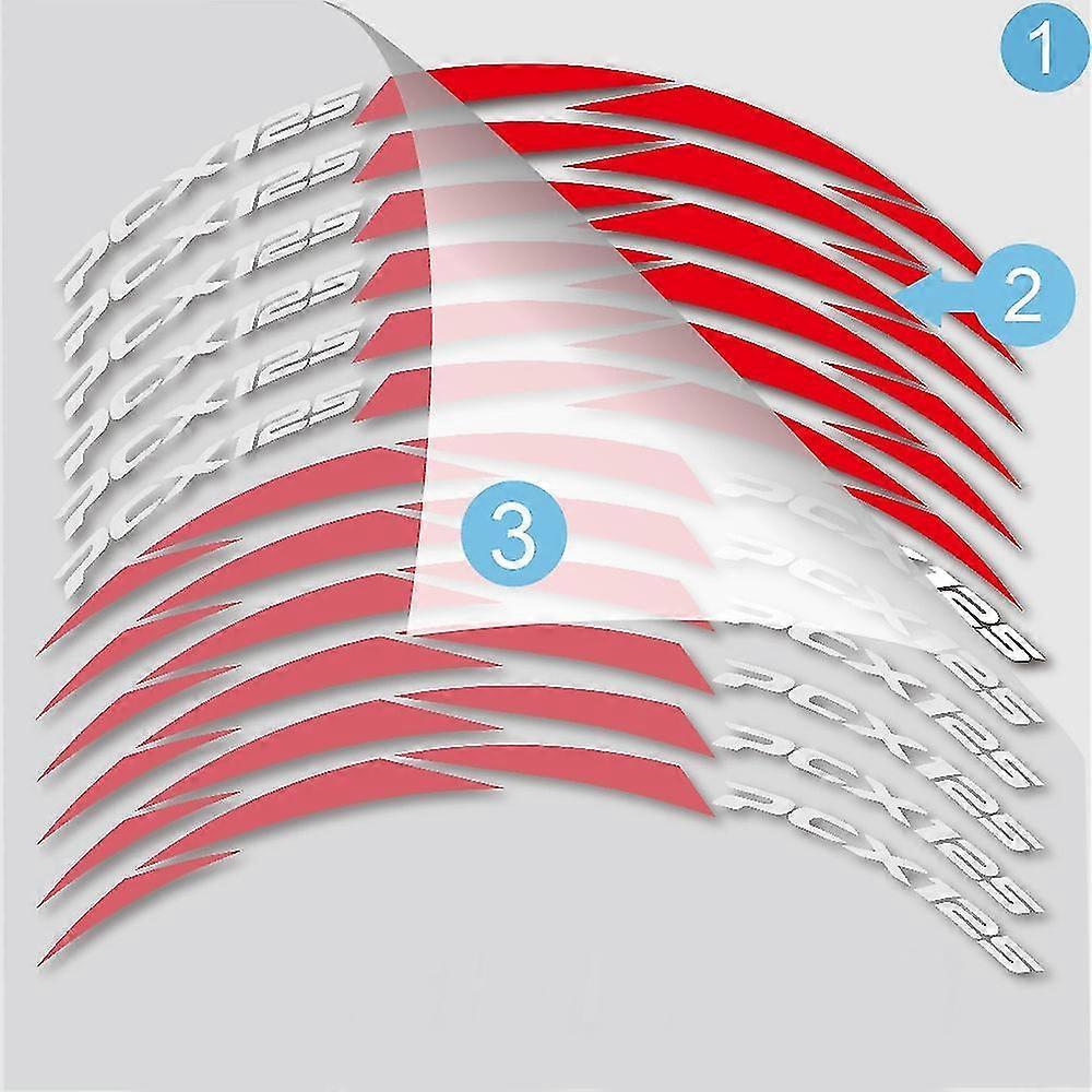 New Tire Modification Motorcycle Rim Stickers Reflective Stickers For ...