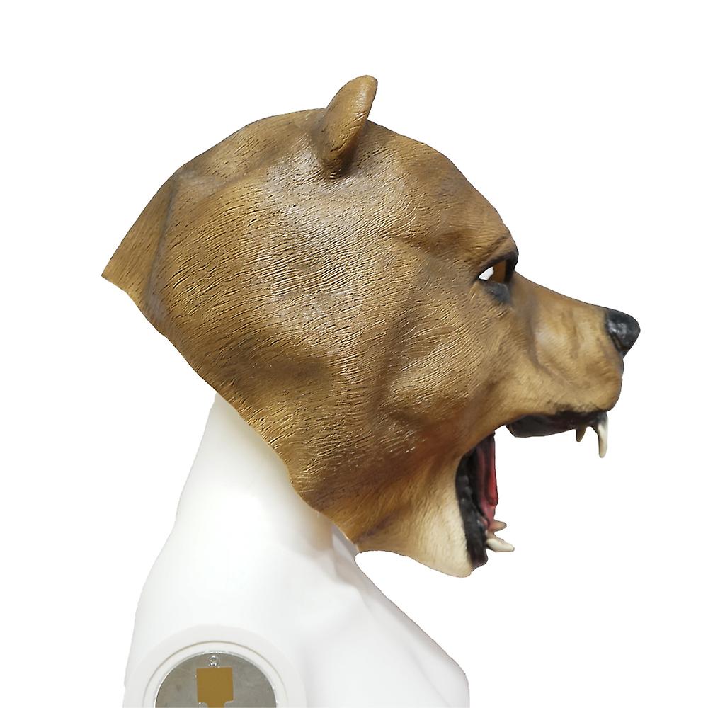 New Arrival Roaring Brown Bear Latex Mask Animal Full Head Mask Beast ...