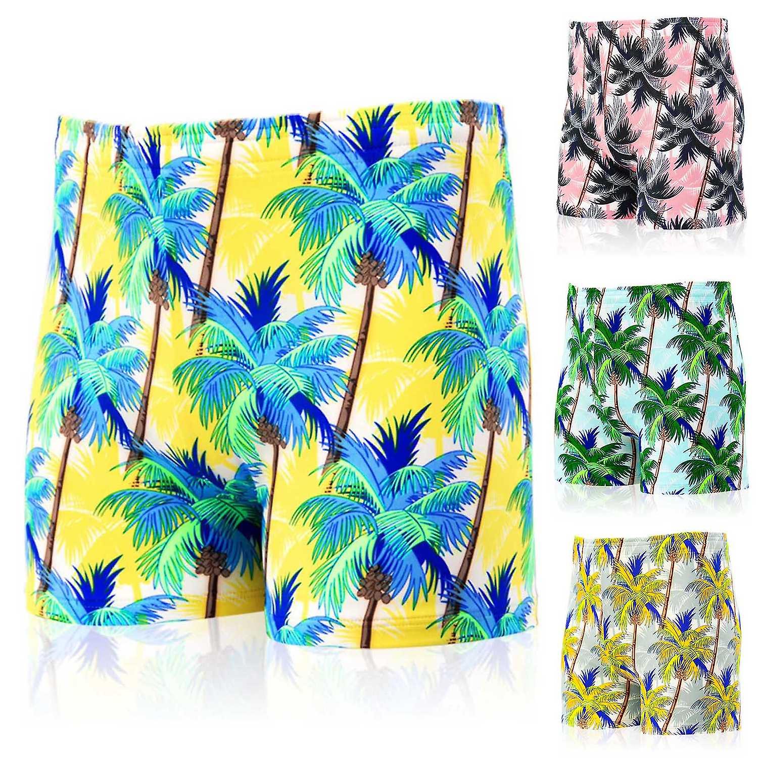 Swimming Trunks Print Great Stitching Compact Coconut Tree Summer ...