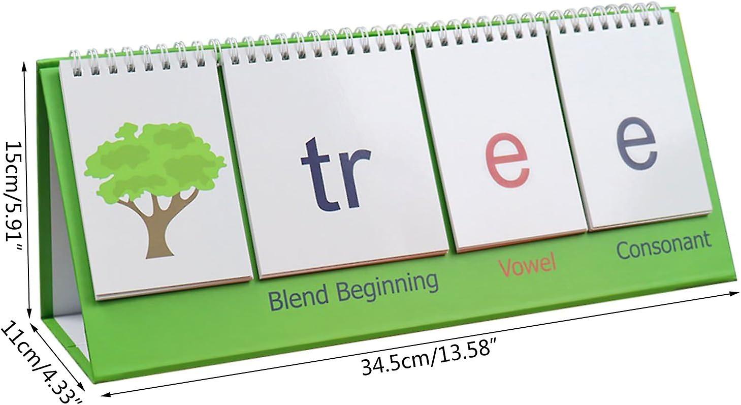 CVC Word Flip Chart - Educational Learning Tool for Consonant Vowel ...