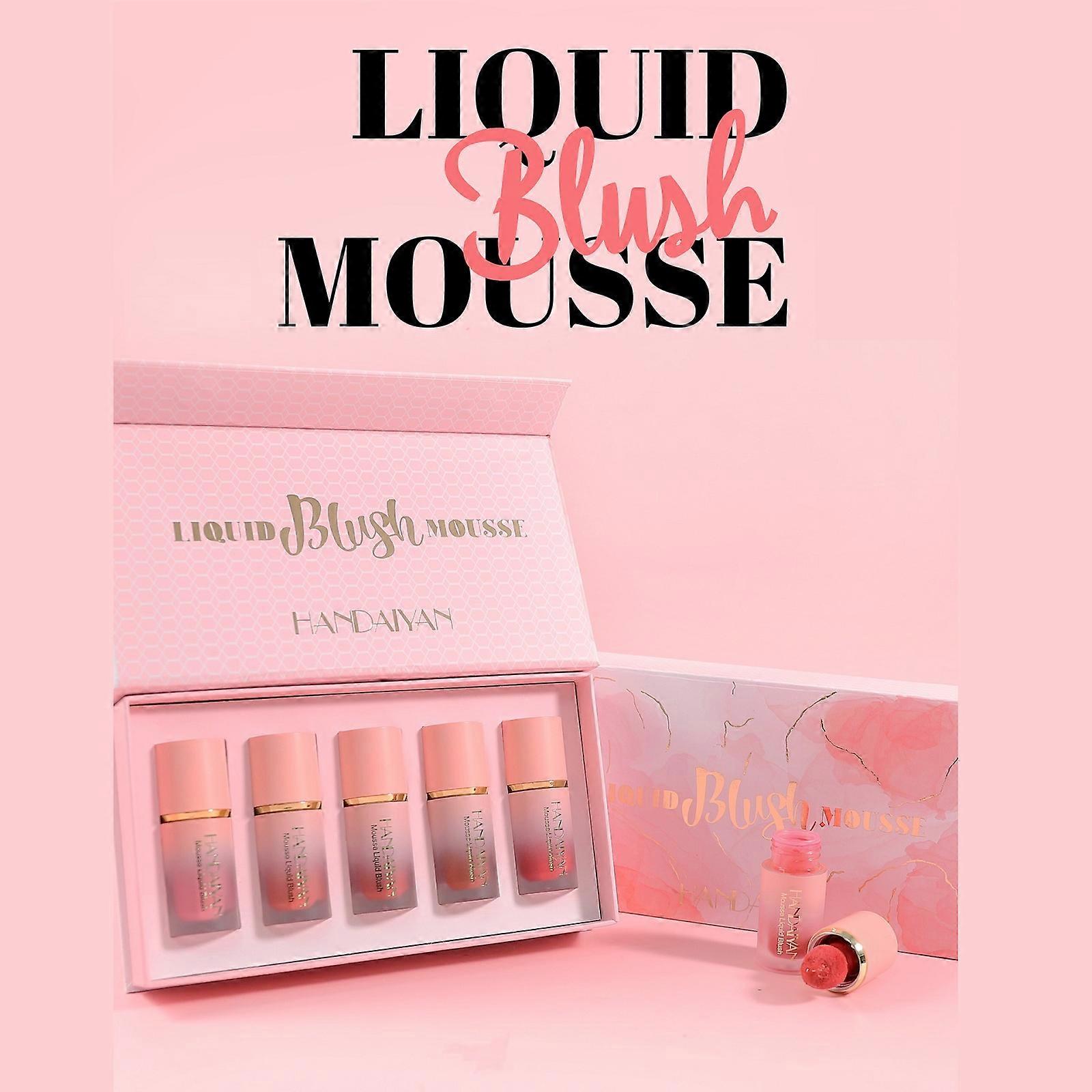 Liquid Blush Mousse, Mousse Liquid Blush, 5 Colors Liquid Blush Set ...