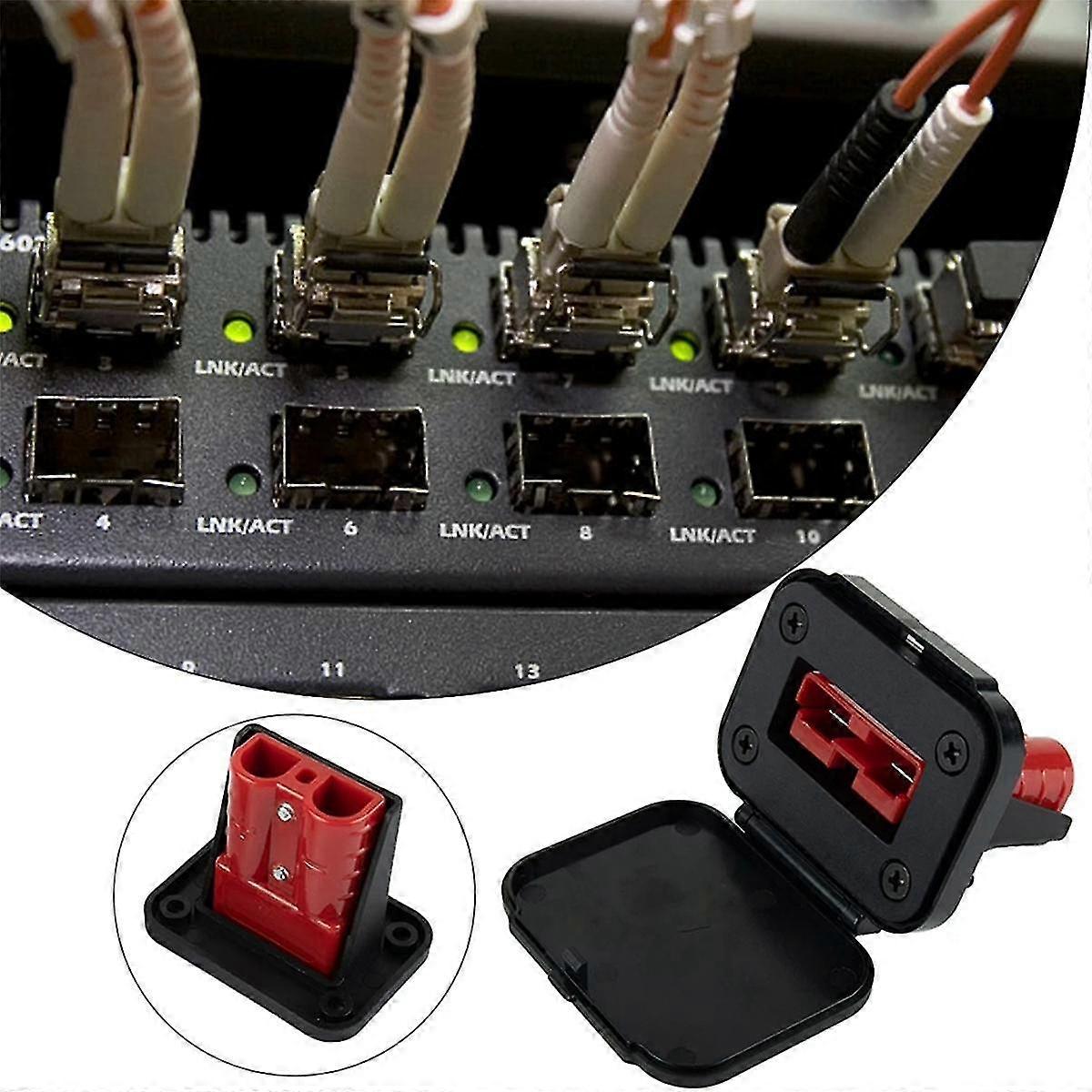 2Pc 50A for Anderson Plug Connector Flush Mount Bracket Panel Cover for ...