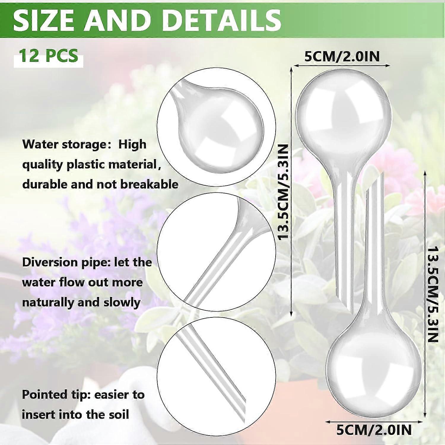12-Pack Plant Watering Ball Automatic Watering Ball Plastic Automatic ...