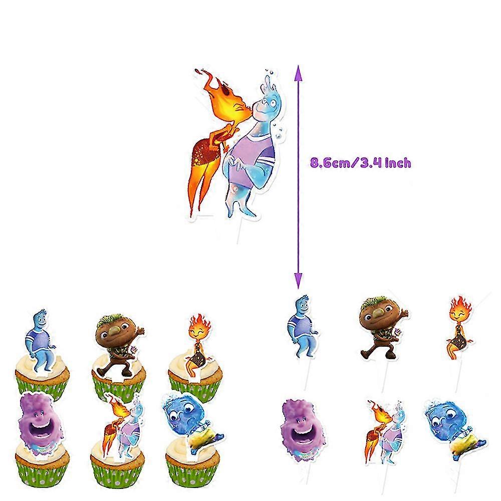 Elemental Movie Theme Party Supplies Decoration Set Happy Birthday ...