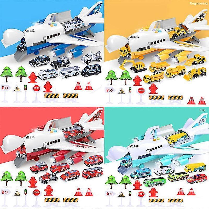 Music Lights Simulation Track Inertia Children's Toy Aircraft Large ...