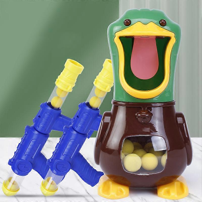 Hungry Ducks Shooting Toy Set Air-powered Soft Ball Ducks Shooting Toys ...