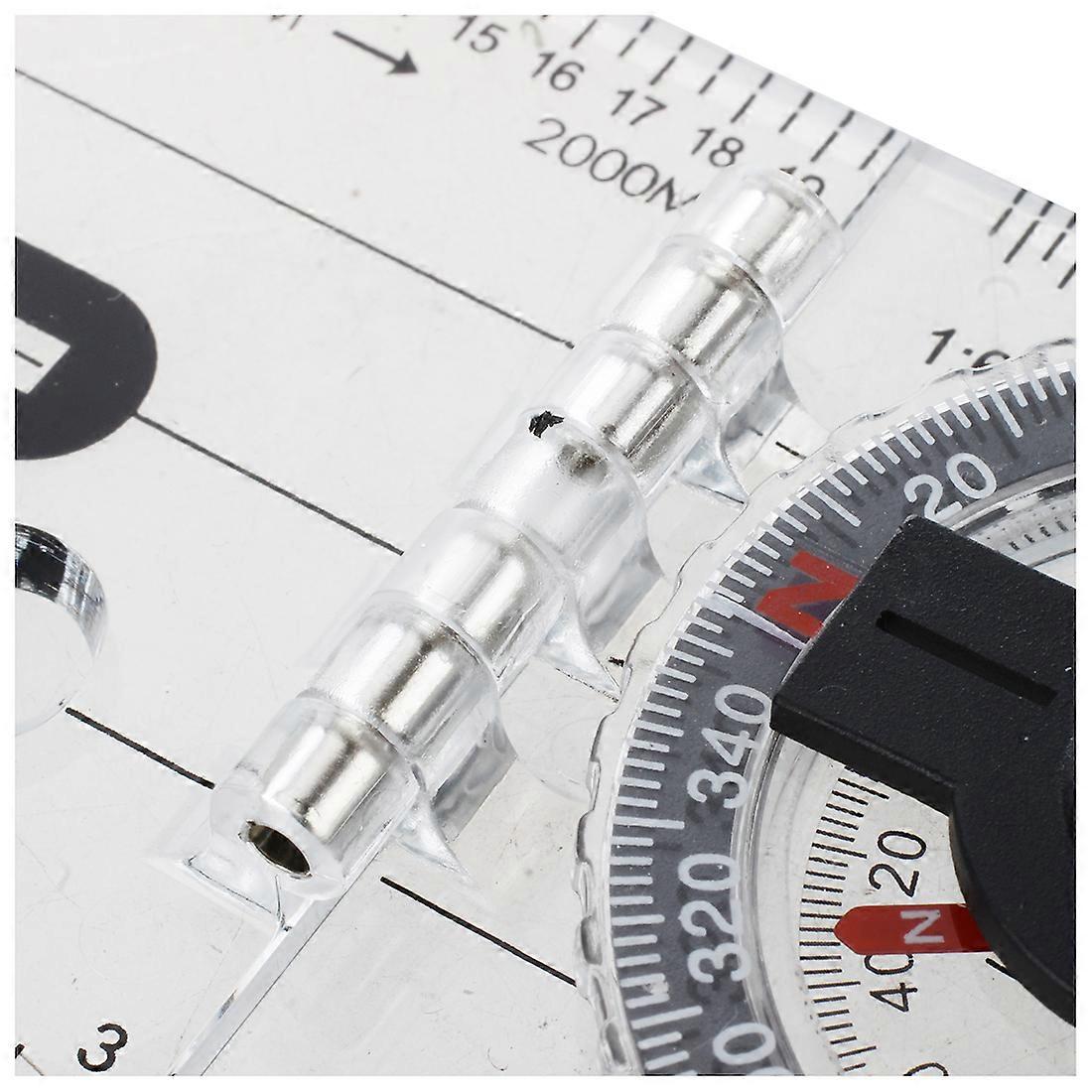 Foldable Navigation Camping Baseplate Compass Ruler Map | Fruugo UK