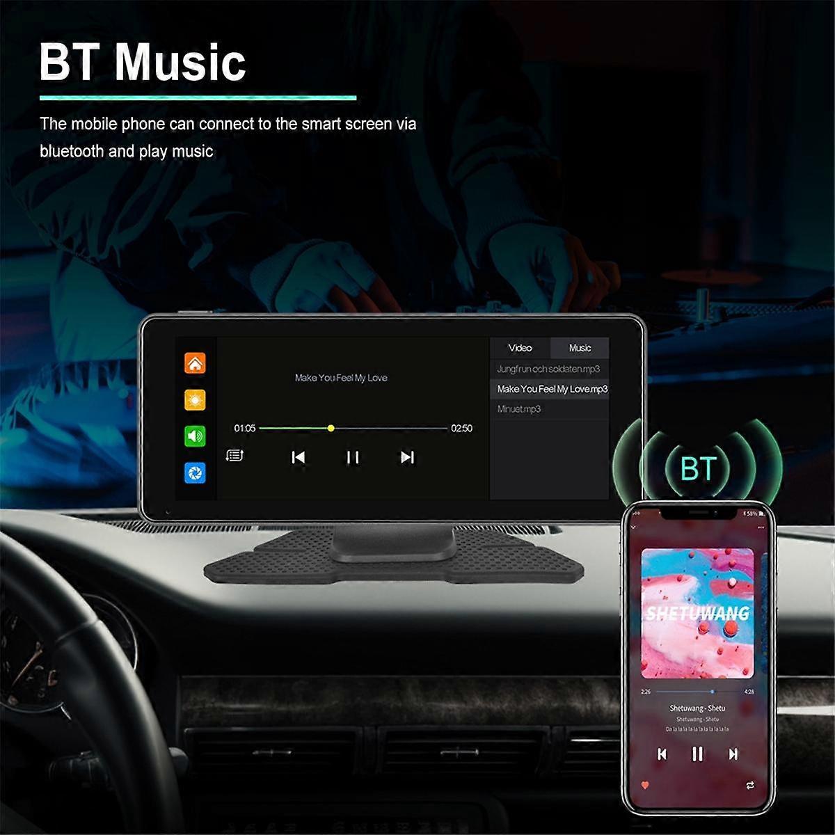 Wireless Carplay Car Stereo Portable 6.86In Touch Screen Android Auto ...