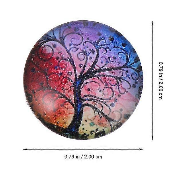 16pcs Tree Shape Fridge Magnets Crystal Glass Refrigerator Magnet ...