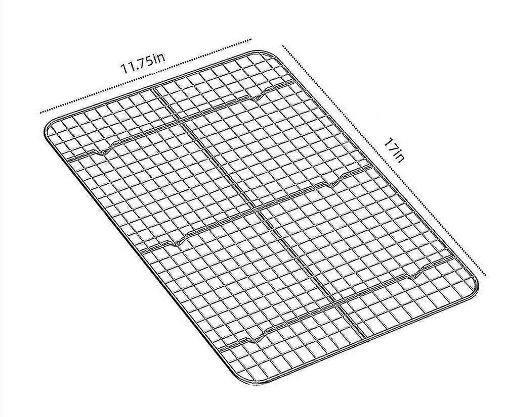Stainless Steel Grid Cooling Rack For Baking Grill Grid Wire Rack - 2 ...