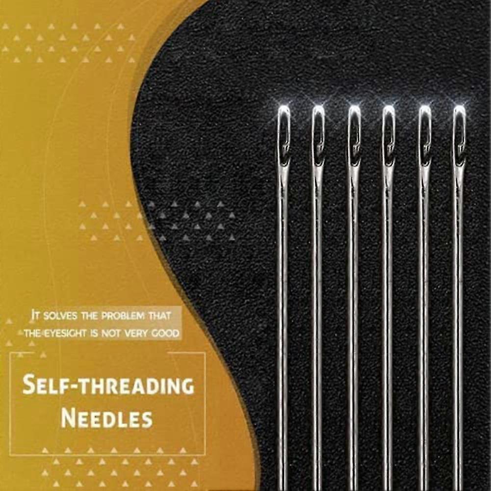Self-Threading Needles,Sewing Needles for Hand Sewing,for the Elderly ...