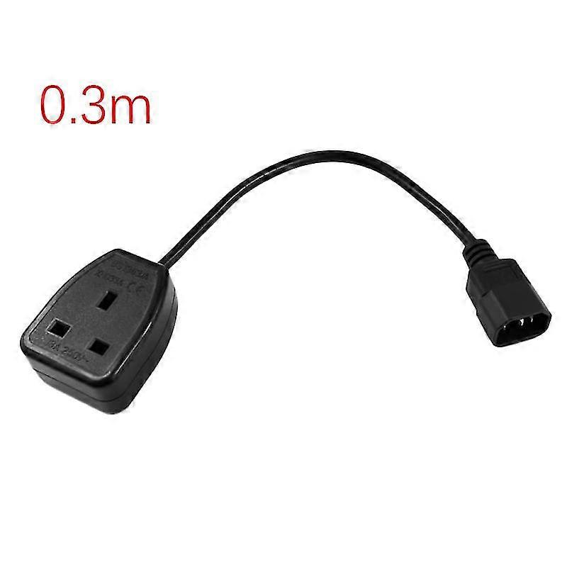 Iec320 C14 To Uk Bs1363a Outlet Socket,iec C14 Male Plug To Uk 3pin Female Socket Power Adapter ...