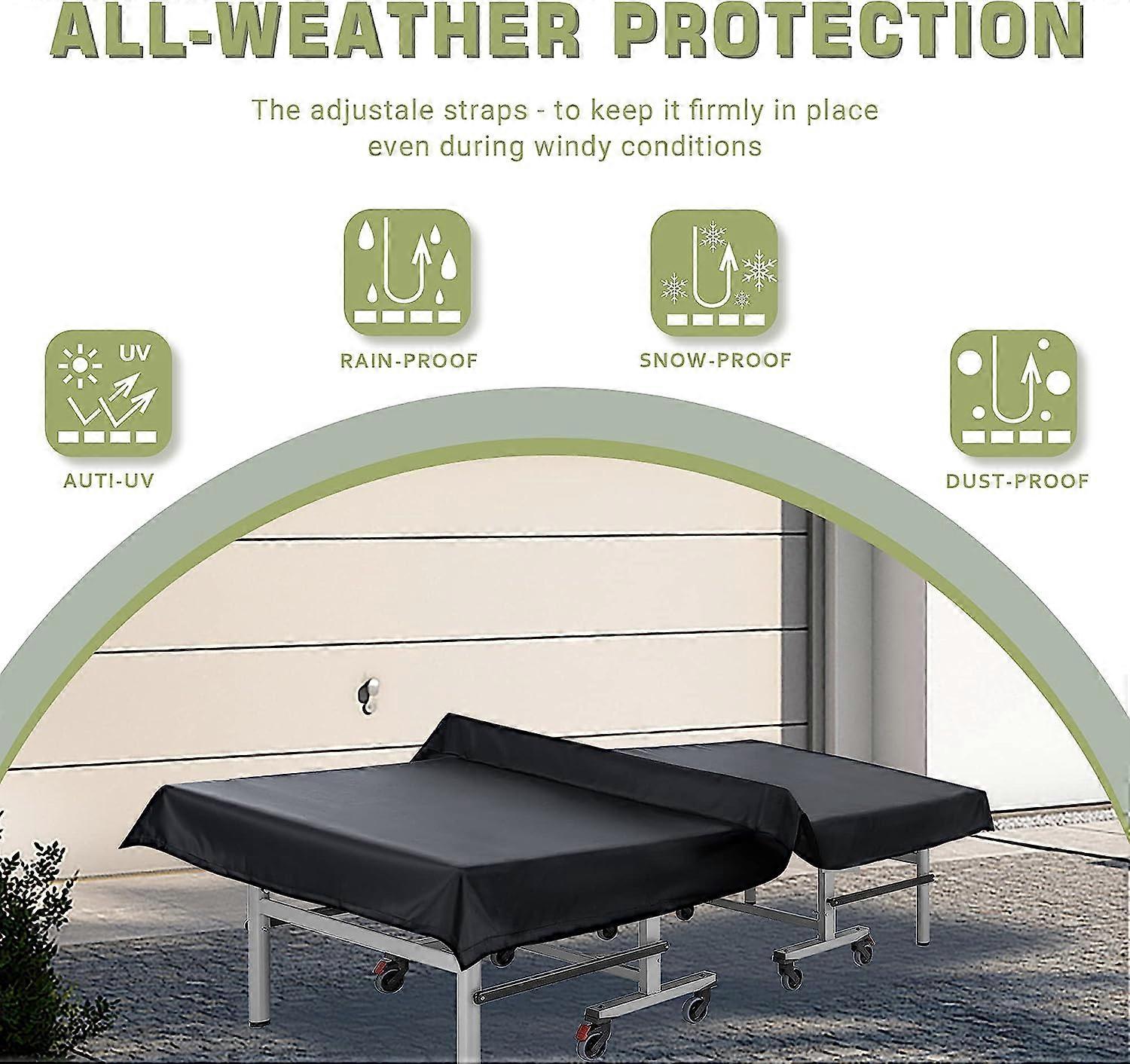 Ping Pong Table Cover,Table Tennis Cover Waterproof Sunproof Indoor ...