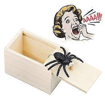 Spider Scare Prank Box, Hilarious Wooden Scare Box,Handmade Fun Joke ...