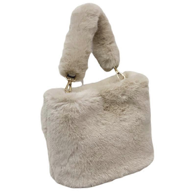 MIMIGO Faux Fur Tote Crossbody Bag Purse Handbag for Women, Fluffy Faux ...