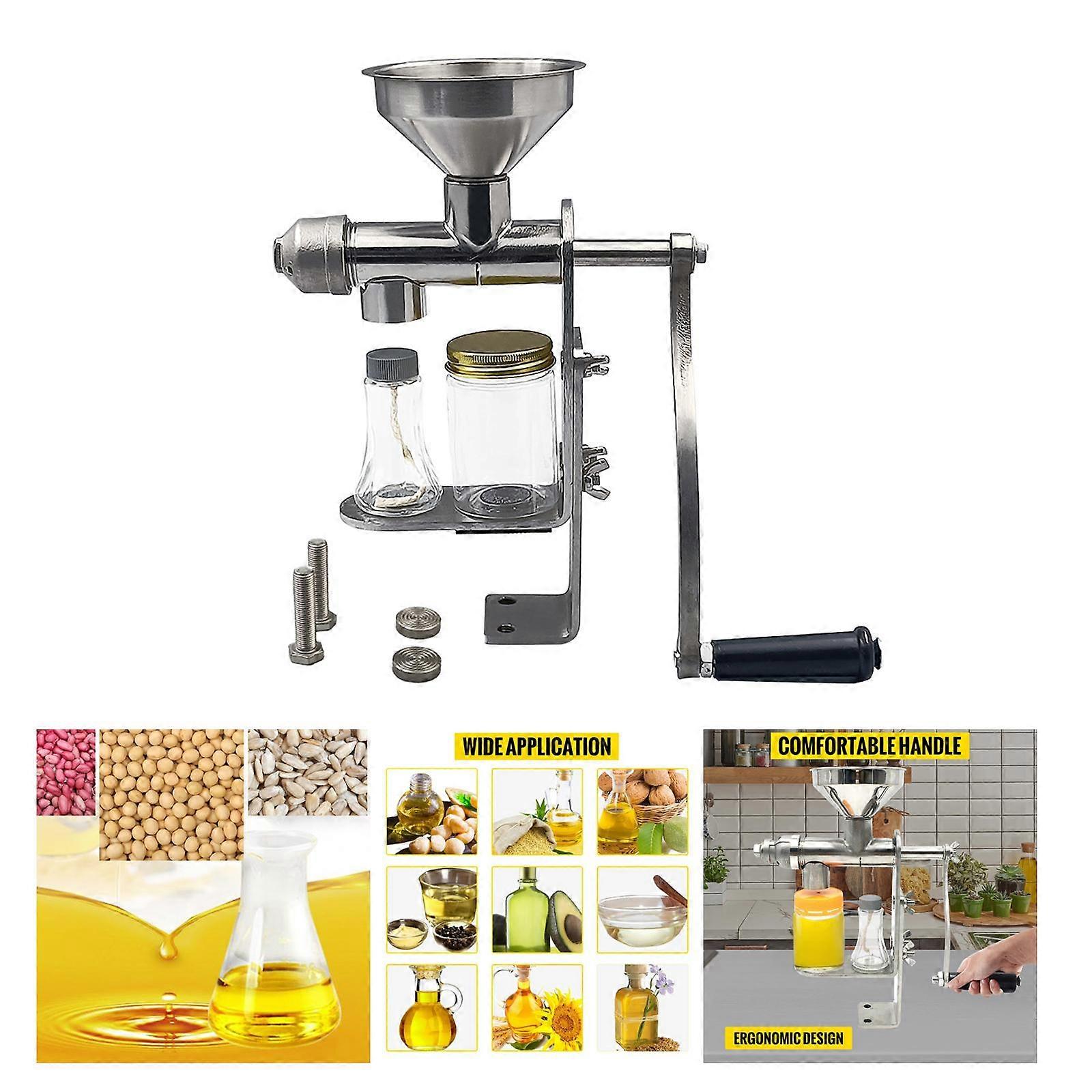 Manual Oil Press Machine Oil Press Extractor Stainless Steel Commercial ...