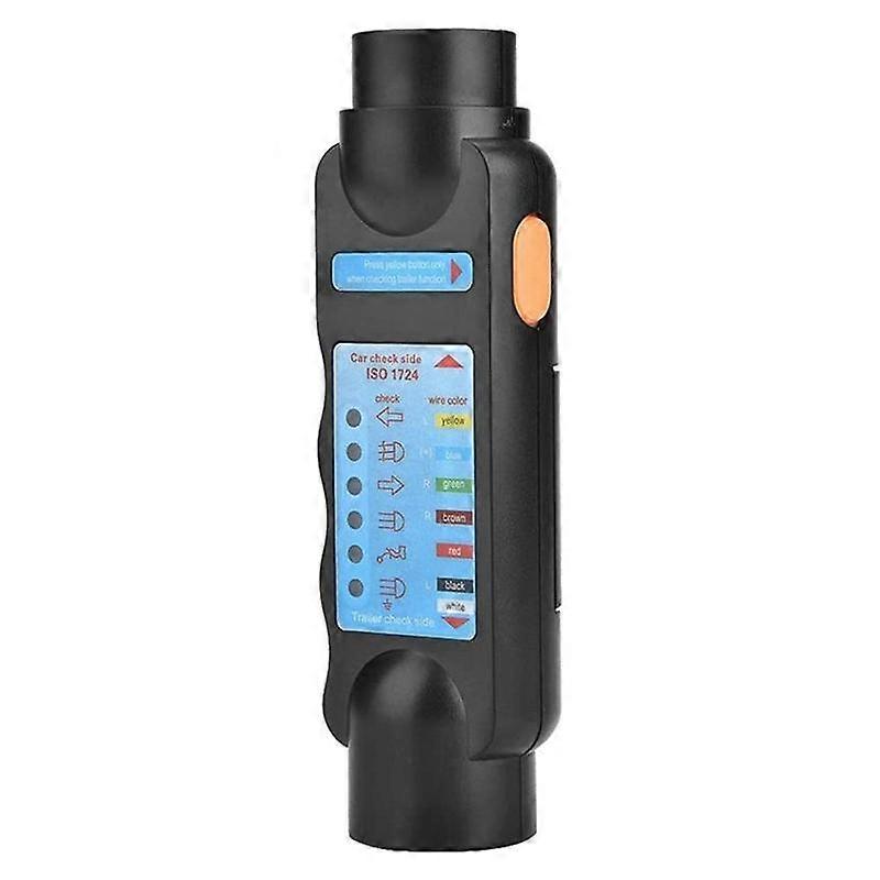 7-Core Trailer Tester 12V RV Wiring Signal Tester Plug Socket Connector ...